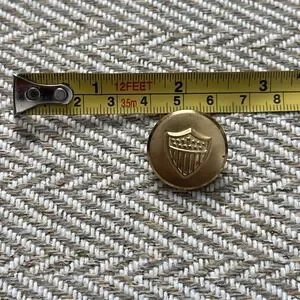 Other | Vintage Shield Military Brass Buttons Lot Of Gold Tone Metal ...